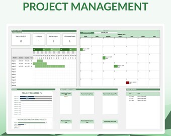Multi Project Tracker, Google Sheets Project Management Dashboard, Workload, Resource Planning ...