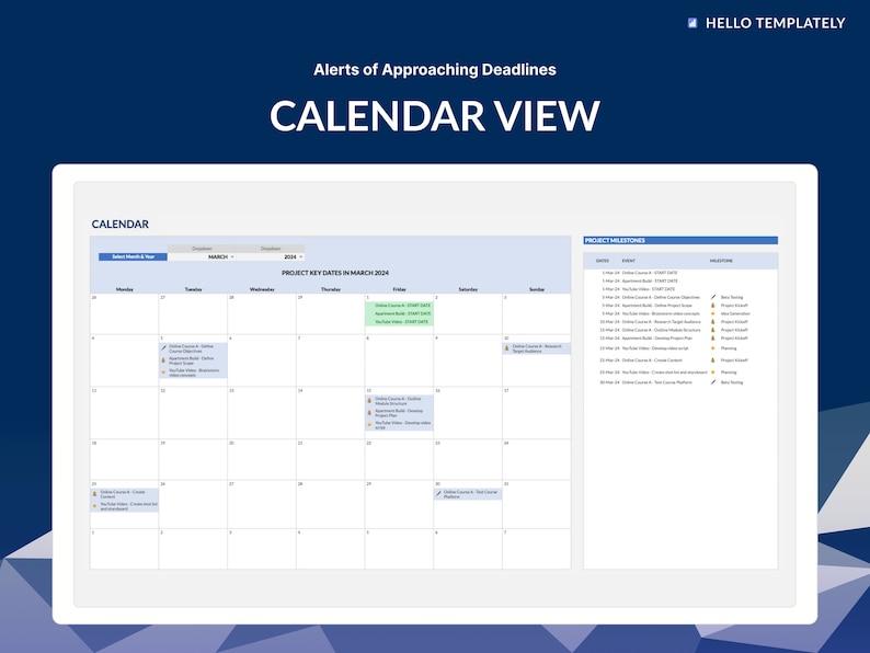 Portfolio Manager, Excel & Google Sheets | Project Management, Task ...