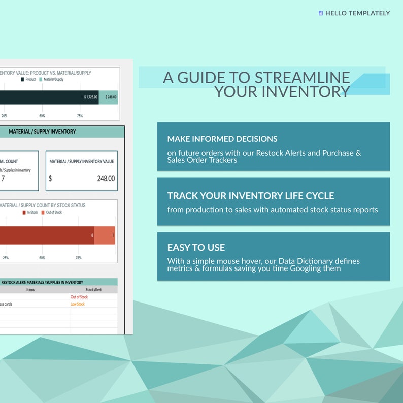Inventory Tracker, Google Sheets Manage Stock, Purchase Orders, Order ...