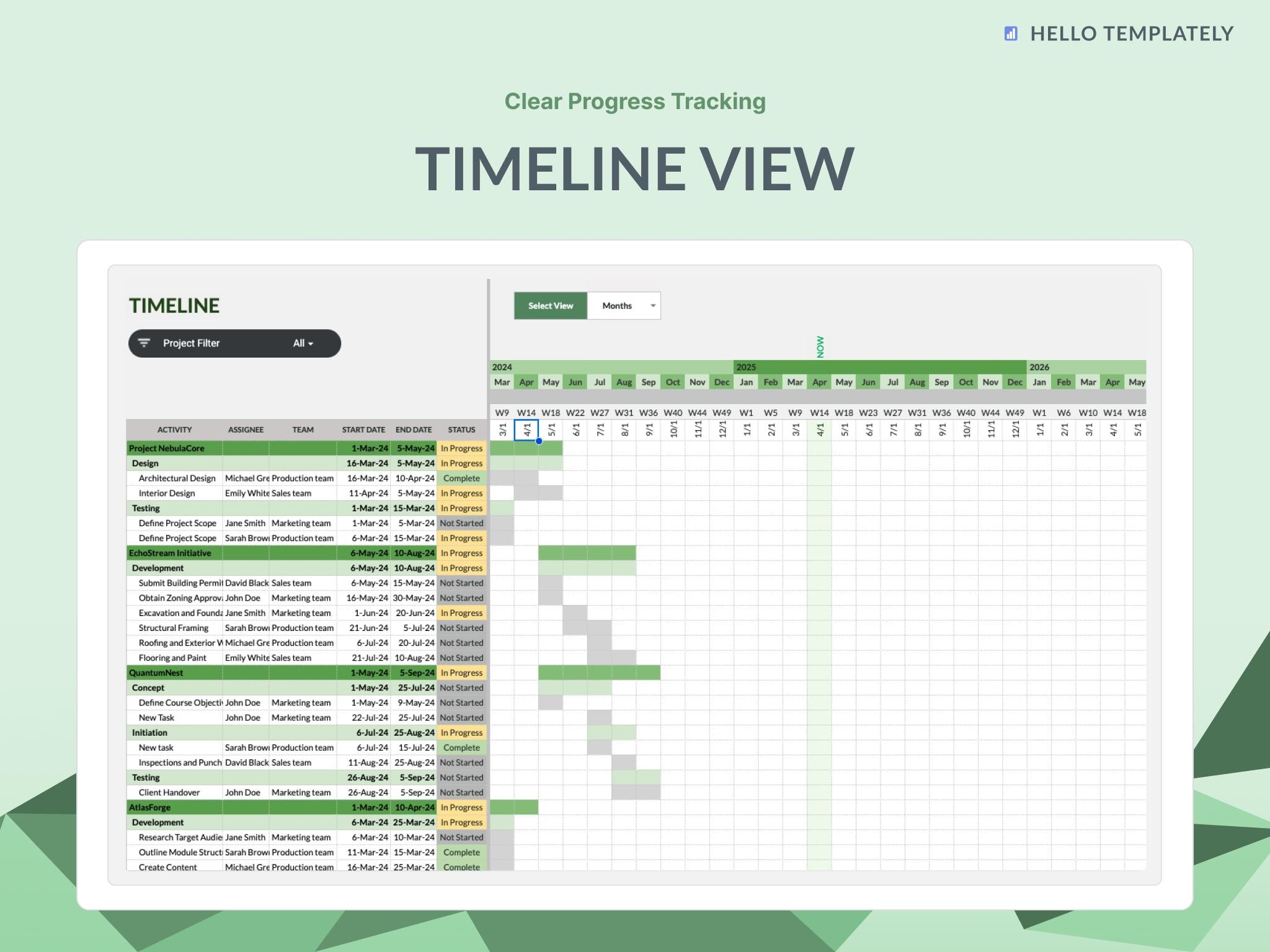 Project Management Template: Google Sheets Task Tracker (digital ...