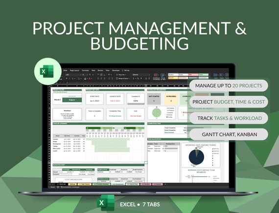 Project Management Tools In Excel
