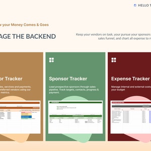 Event Planner Template: Excel Spreadsheet for Seminar & Conference - Etsy