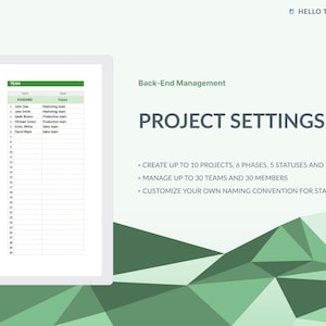 Excel Project Management Template: Task Tracker, Gantt Chart (digital ...