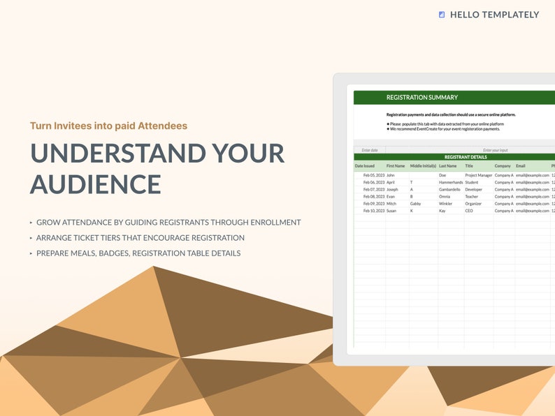 Event Planner Template: Excel Spreadsheet for Seminar & Conference - Etsy