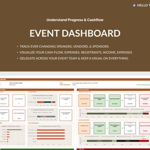 Event Planner Template: Excel Spreadsheet for Seminar & Conference - Etsy