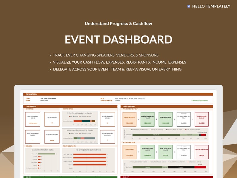 Event Planner Template: Excel Spreadsheet for Seminar & Conference - Etsy