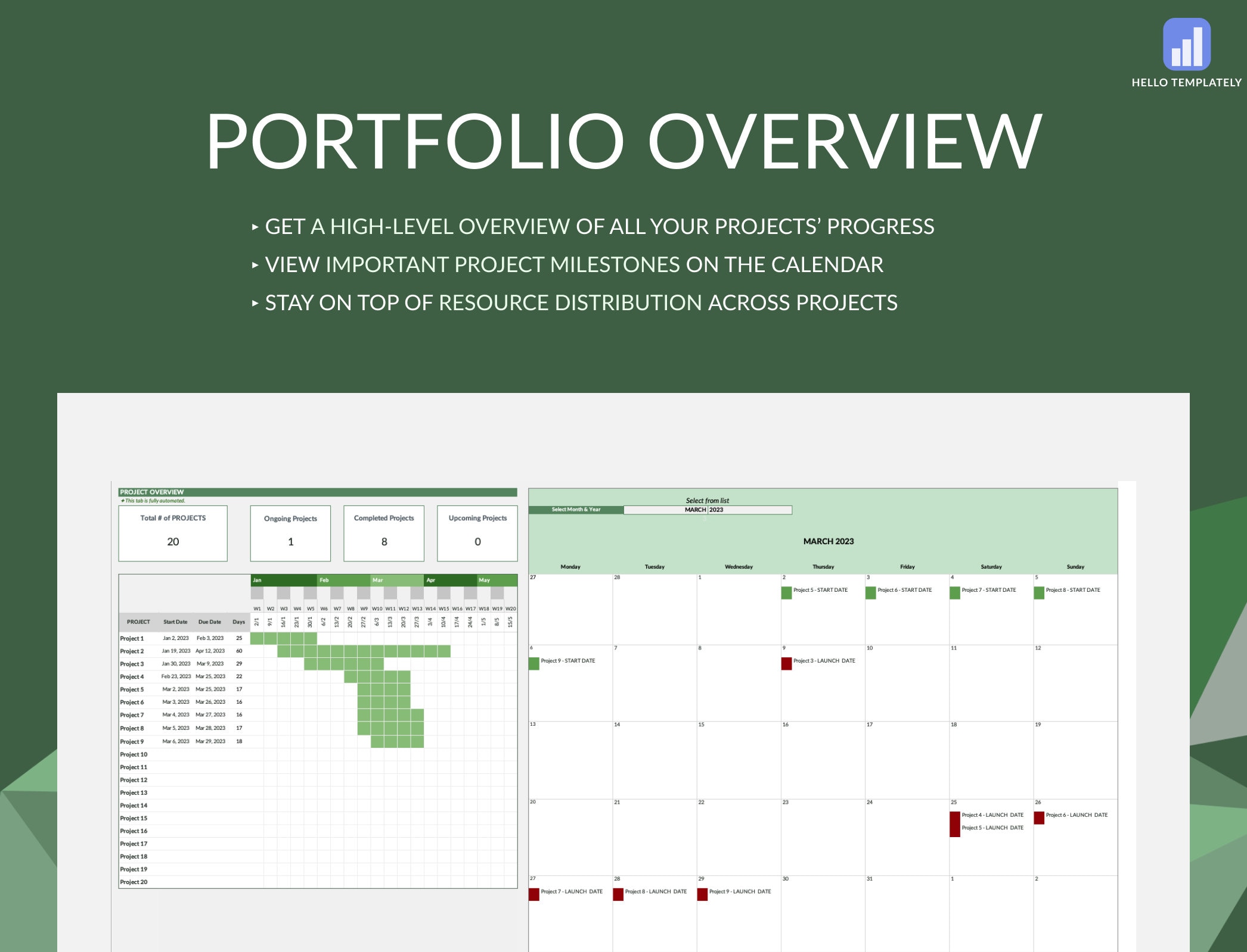 Project Management & Budgeting Template EXCEL Control - Etsy