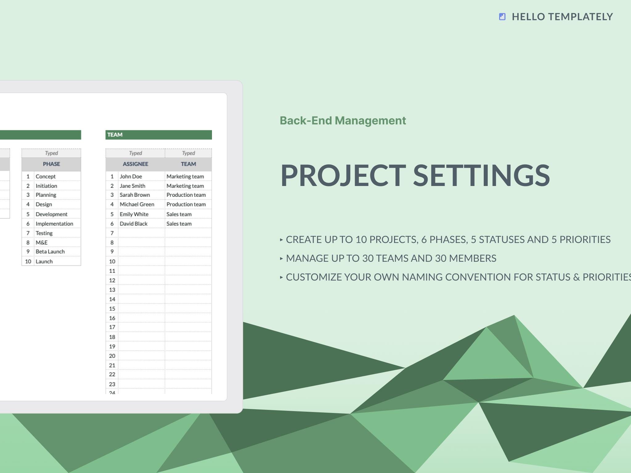 Project Management Template: Google Sheets Task Tracker (digital ...