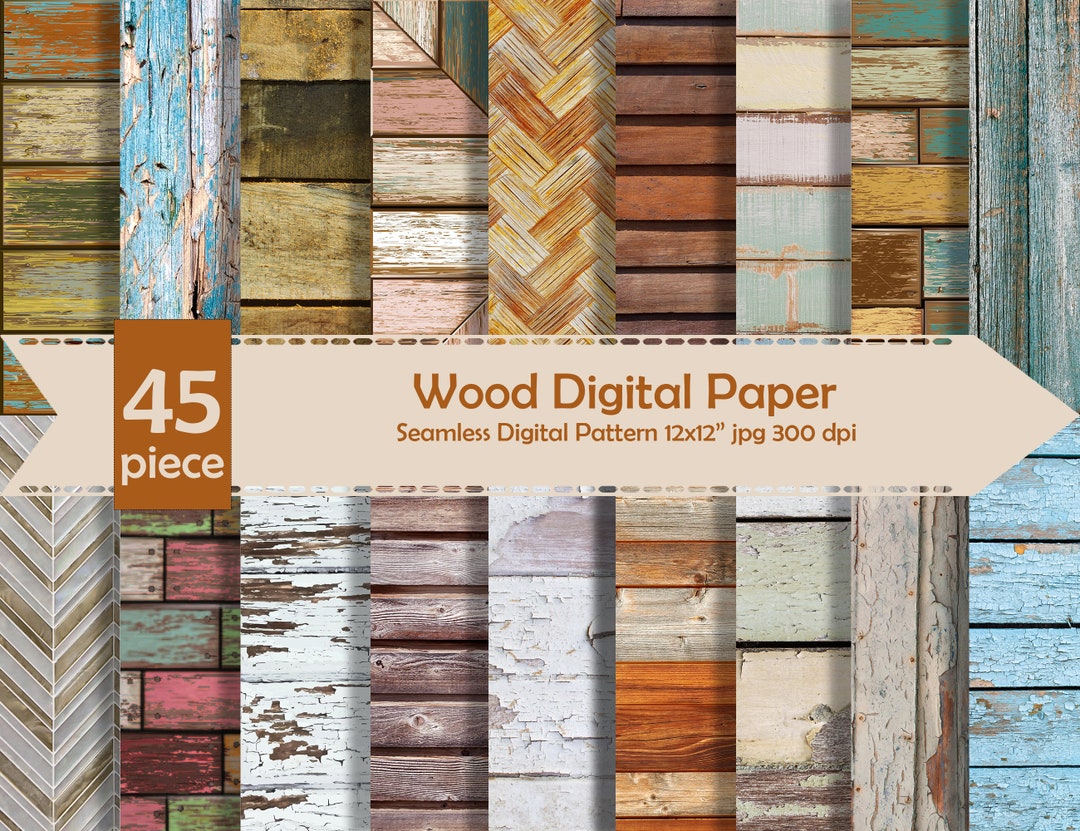 Rustic Wood Digital Paper,rustic Wood Texture,shabby Wood Background ...