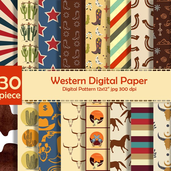 Southwestern Digital Paper - Etsy