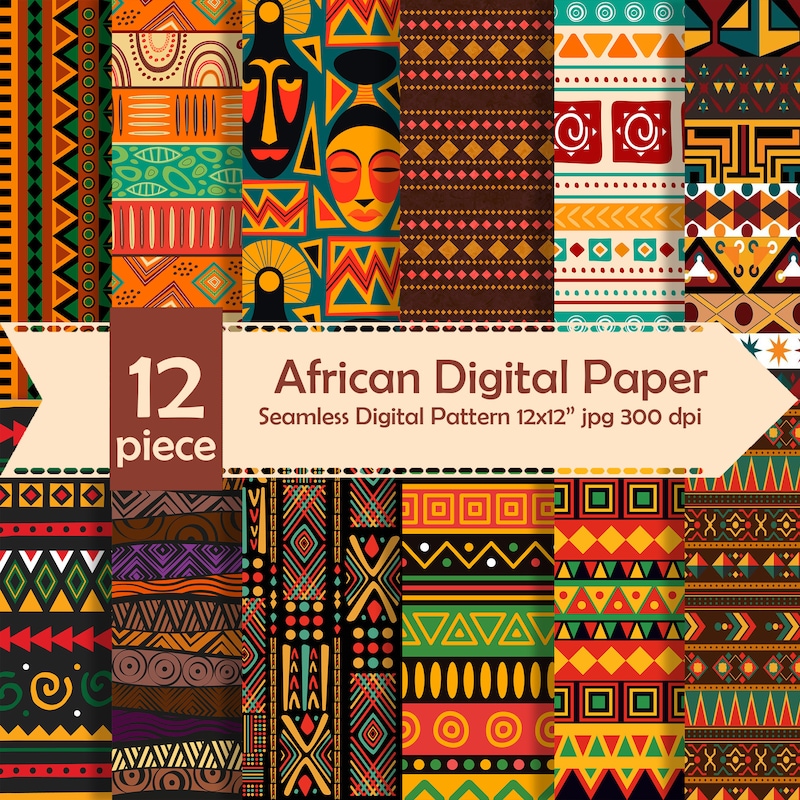 African Print Paper - Etsy