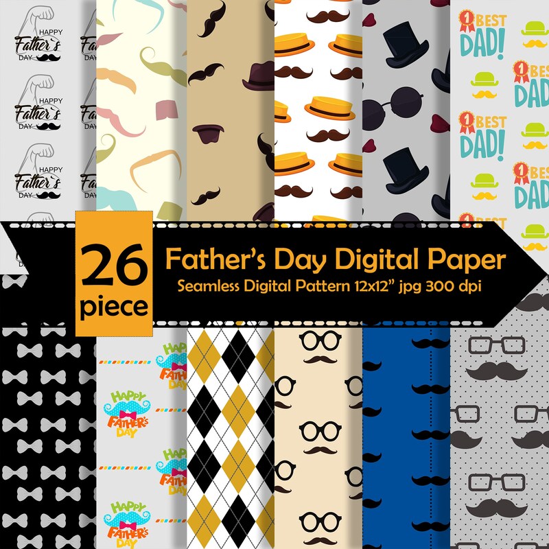 Mustache Papers - Etsy