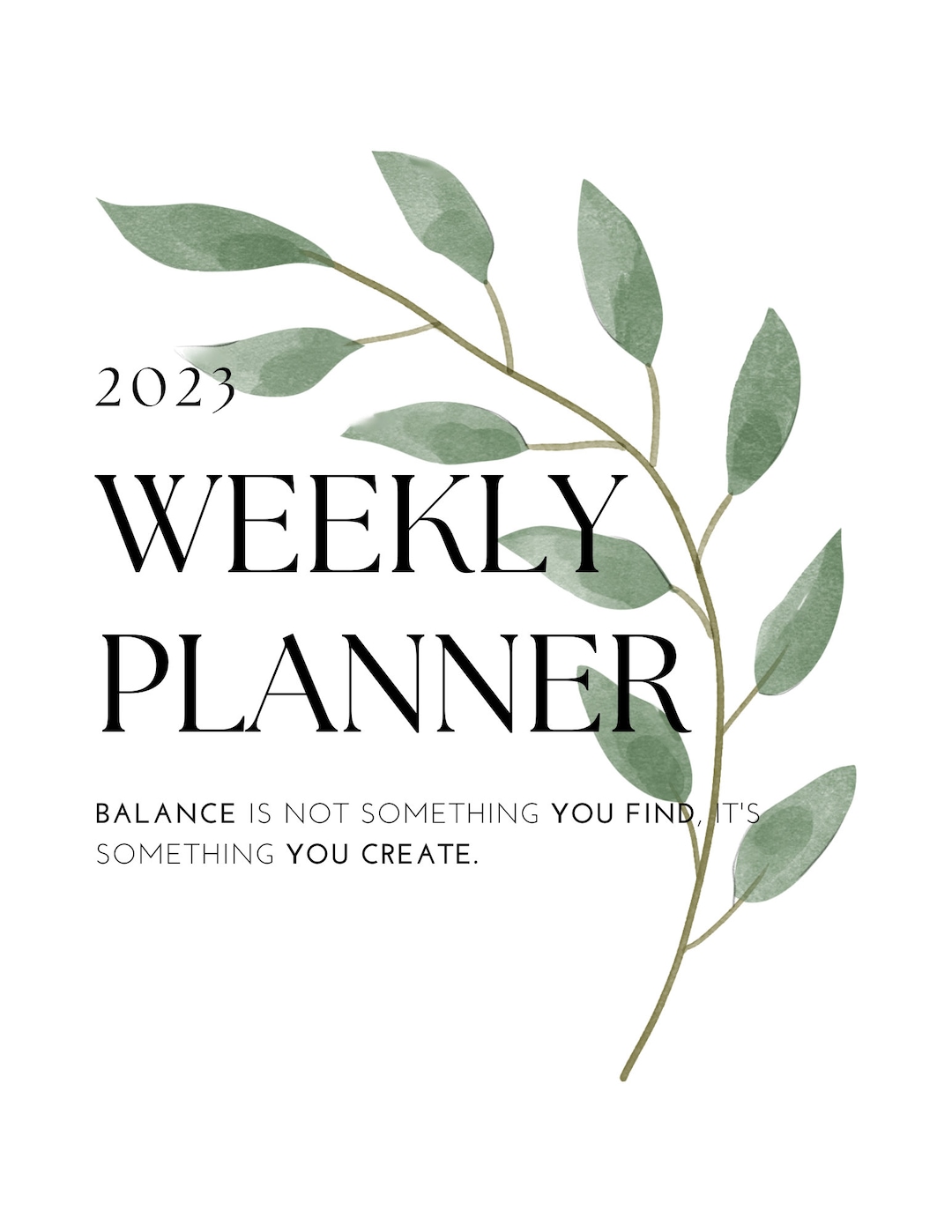 2023 Weekly Planner, Digital Planner, Goodnotes Planner, Monthly ...