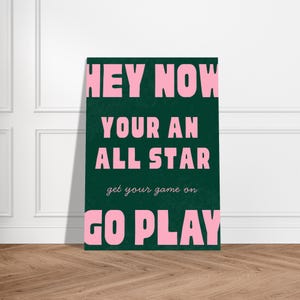 Smash Mouth - All Star - Lyric Poster | Music Print - Etsy