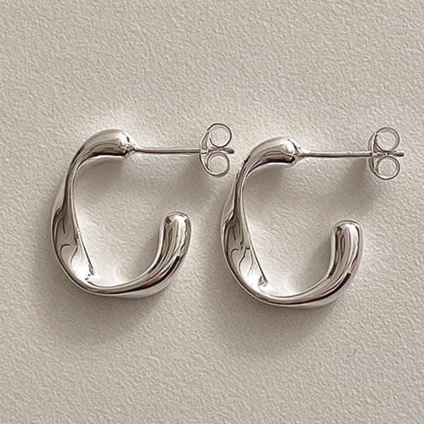 Molten Organic Earring - Etsy UK