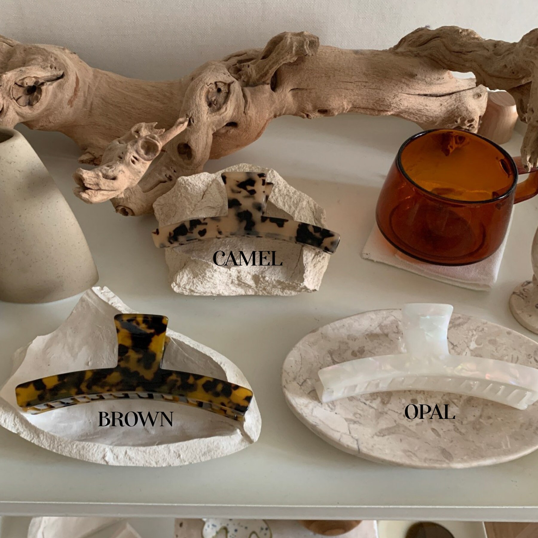 Minimalist Tortoise Hair Claw, Hair Barrettes, Hair Slides, Hair Claw ...