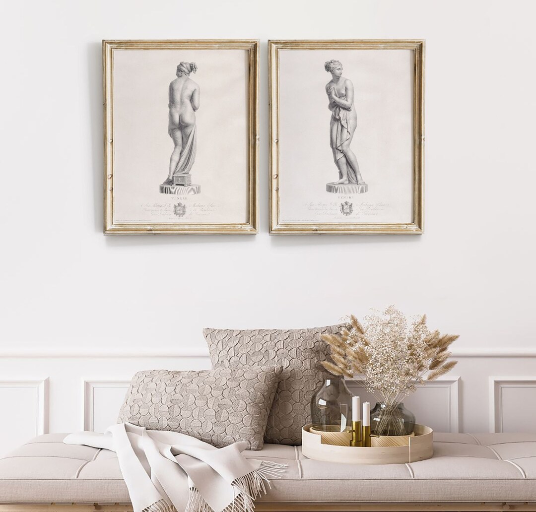 Venus Print, Gallery Wall Art Set of 2 Prints, Venus Statue Print, 2 ...