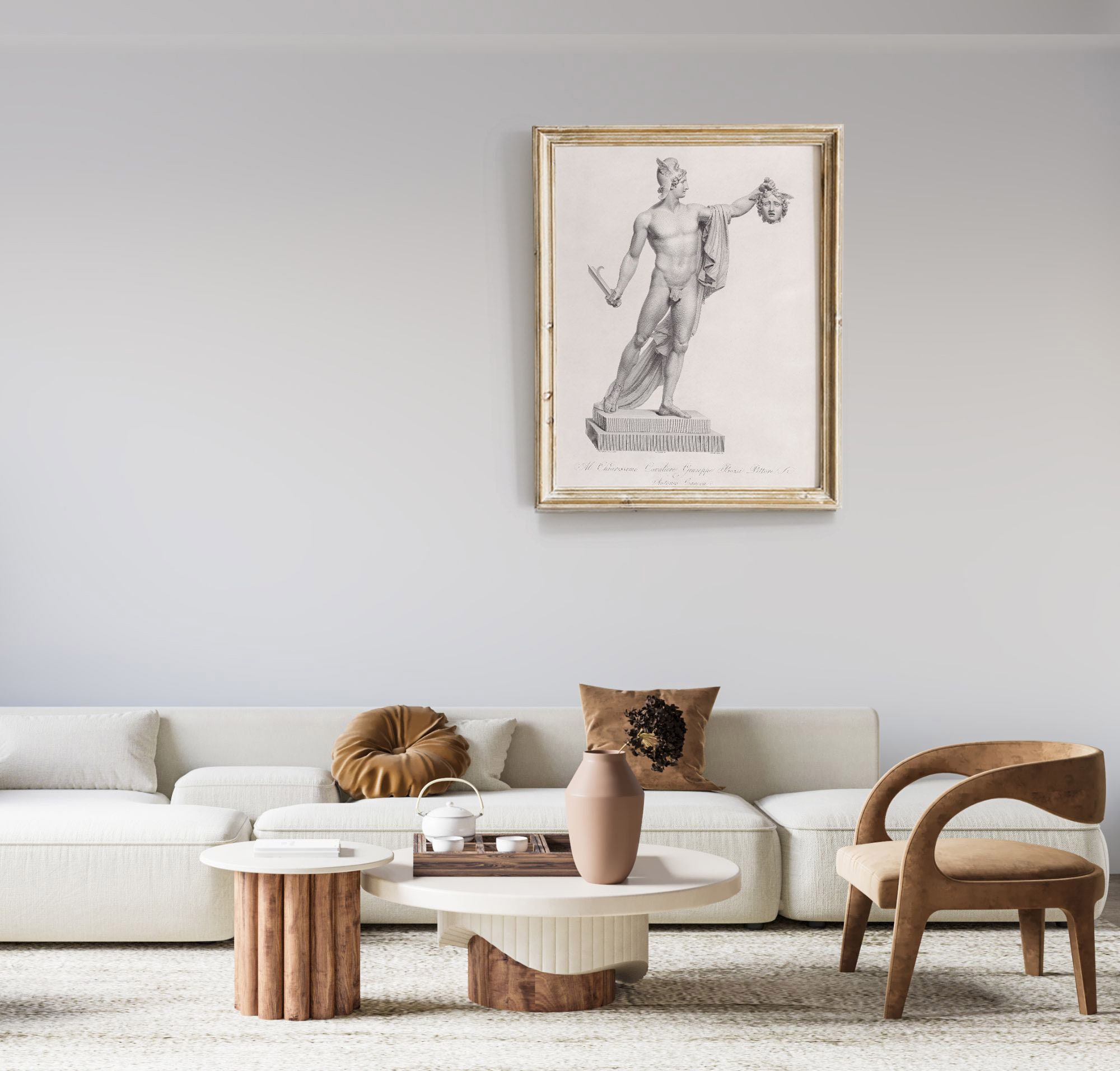 Perseus and Medusa Print, Mythology Prints, Roman Statue Print, Greek ...