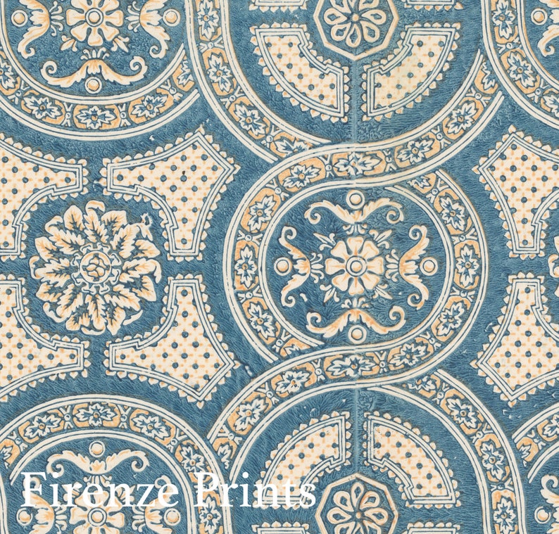 Antique Wallpaper Printable Vintage Wallpaper Art Set of 2 - Etsy