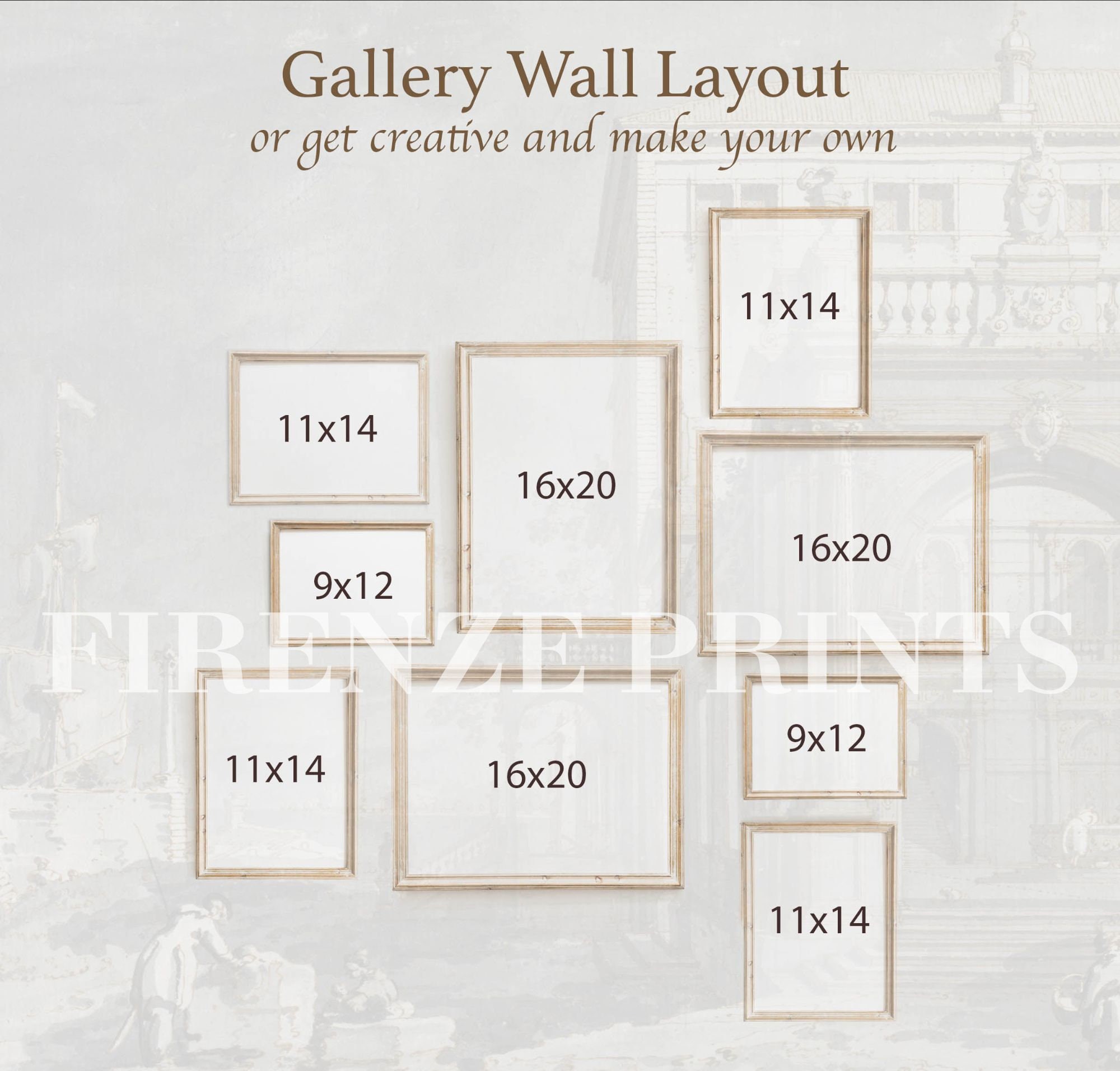 Printable Gallery Wall Art Set, Maximalist Wall Art, Antique Gallery ...