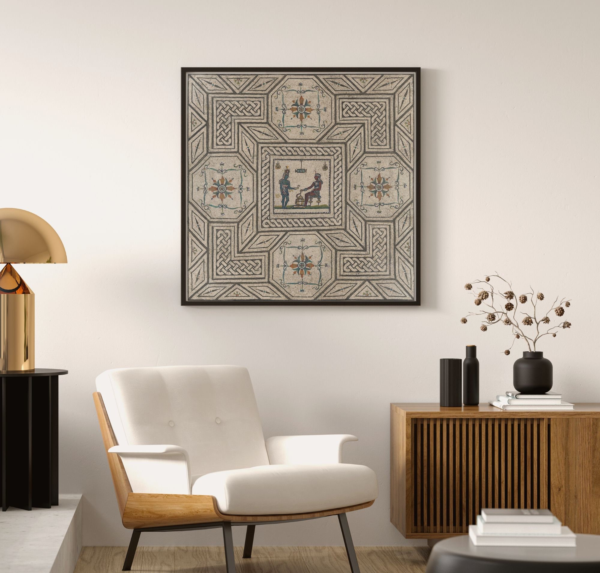 Pompeii Mosaic Print Pompeii Art Pompeii Fresco Roman - Etsy