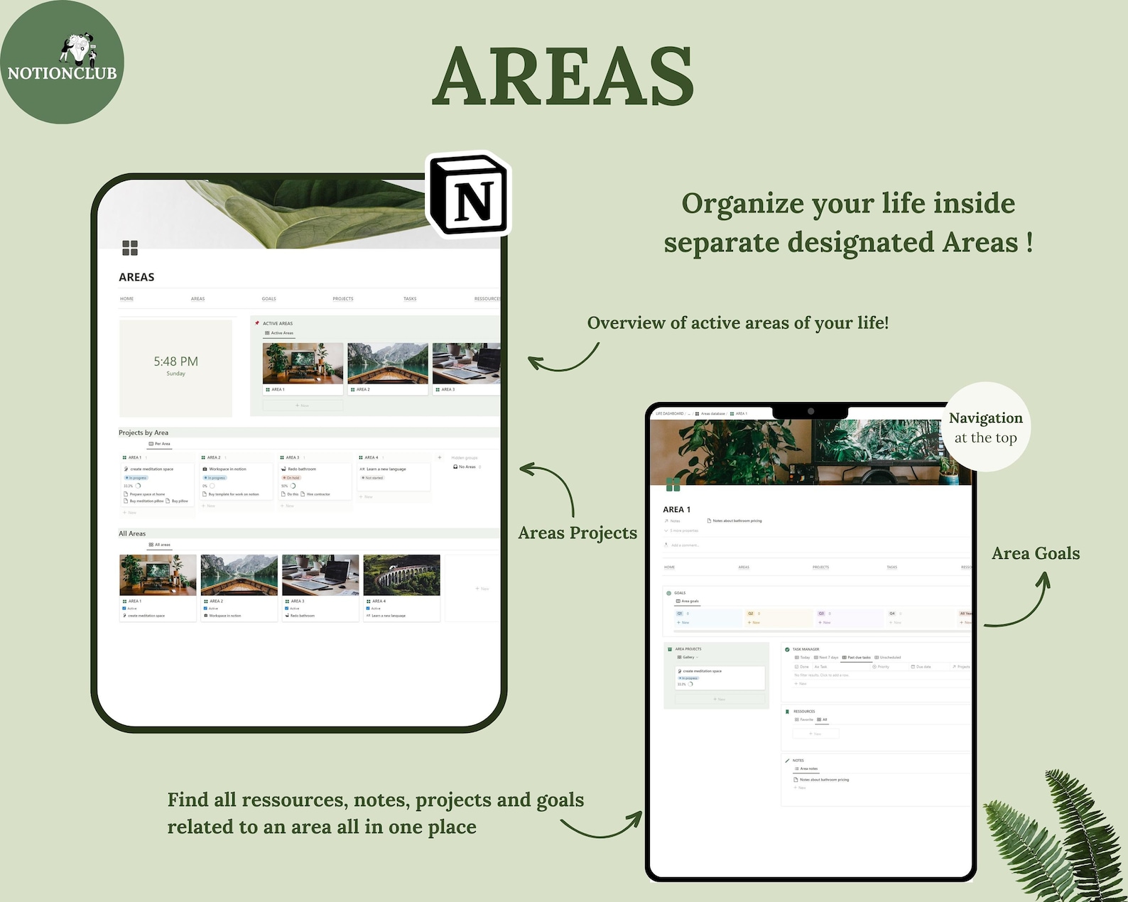 Notion Second Brain Notion Dashboard Notion Template 2023 - Etsy