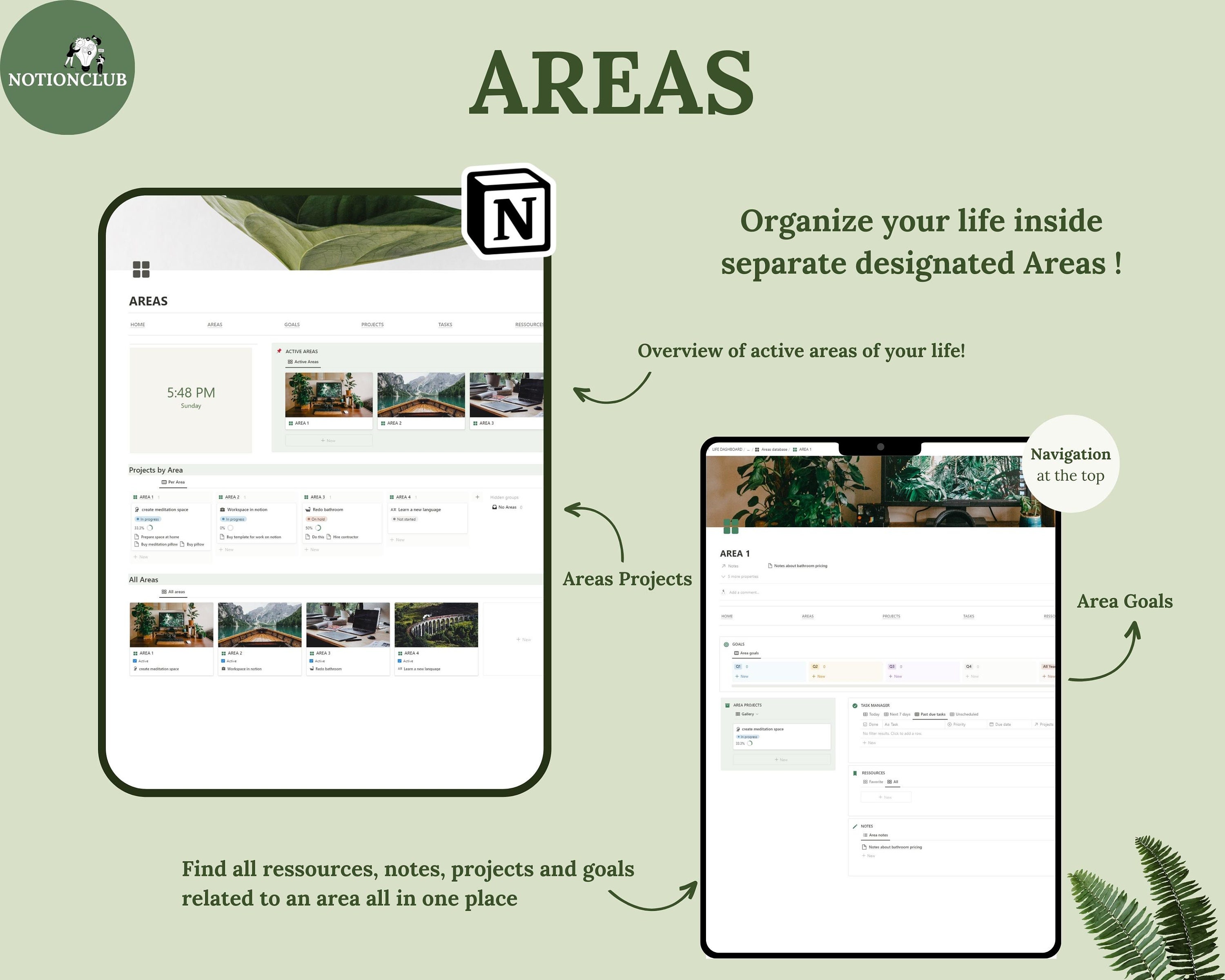 Notion Second Brain Notion Dashboard Notion Template 2023 - Etsy Canada