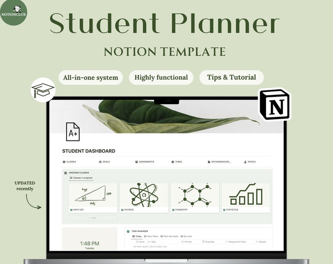 Notion Second Brain, Notion Dashboard, Notion Template 2023, Notion ...
