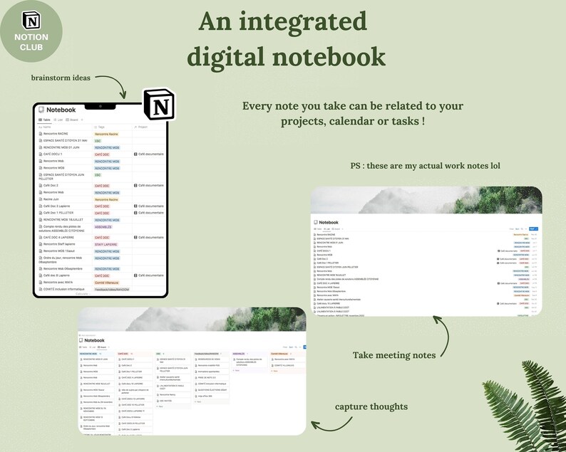 Notion Template Work Dashboard Notion Templates Notion - Etsy Canada