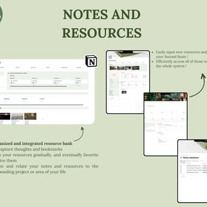 Notion Second Brain Notion Dashboard Notion Template 2023 - Etsy