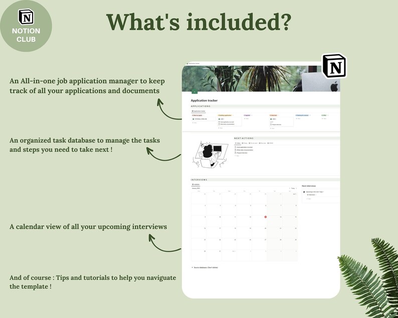Notion Template Job Tracker Notion Template 2023 Notion - Etsy Canada