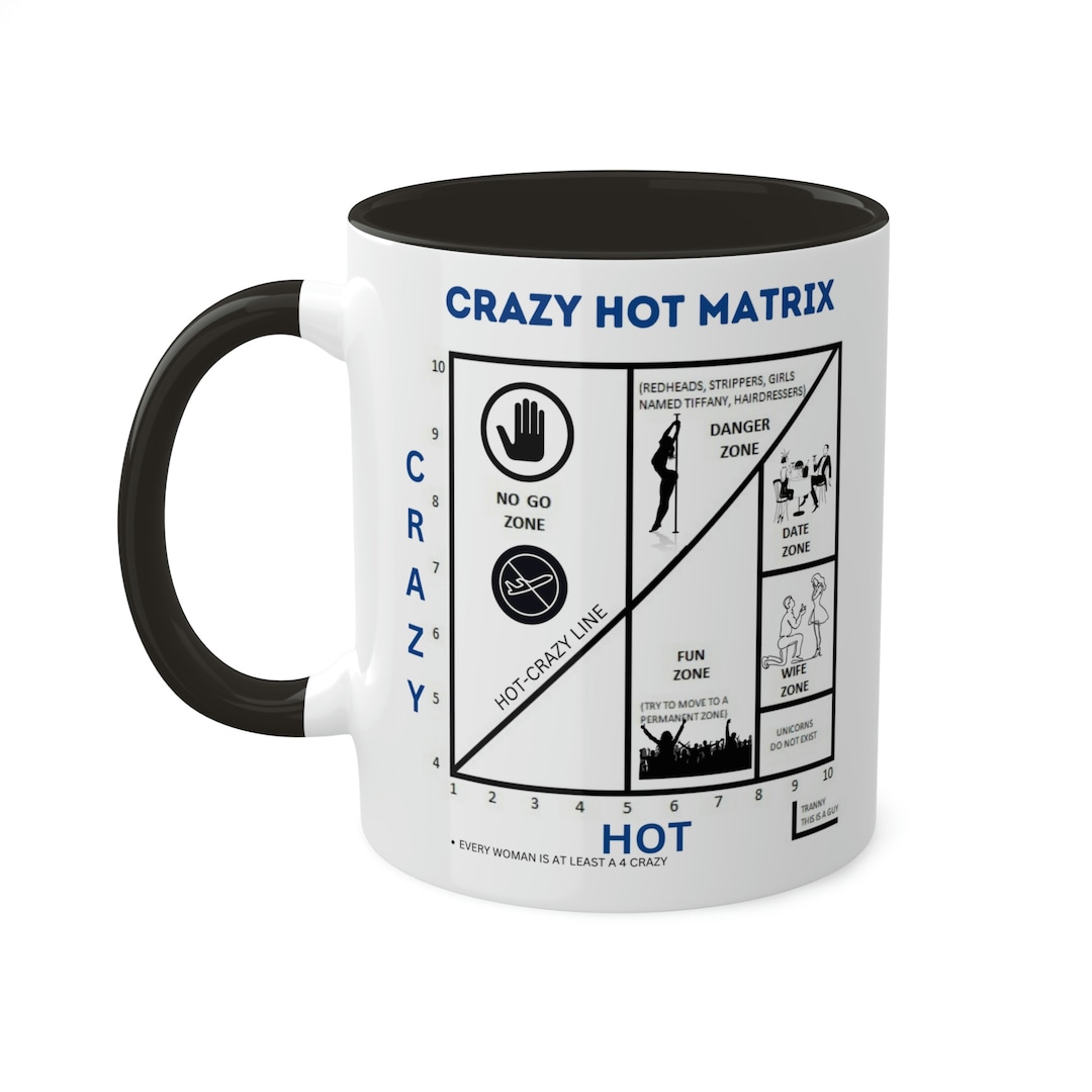 Crazy Hot Matrix Cup, Cup for Dad, Cup for Grandpa, Funny Cup, Man Gift ...