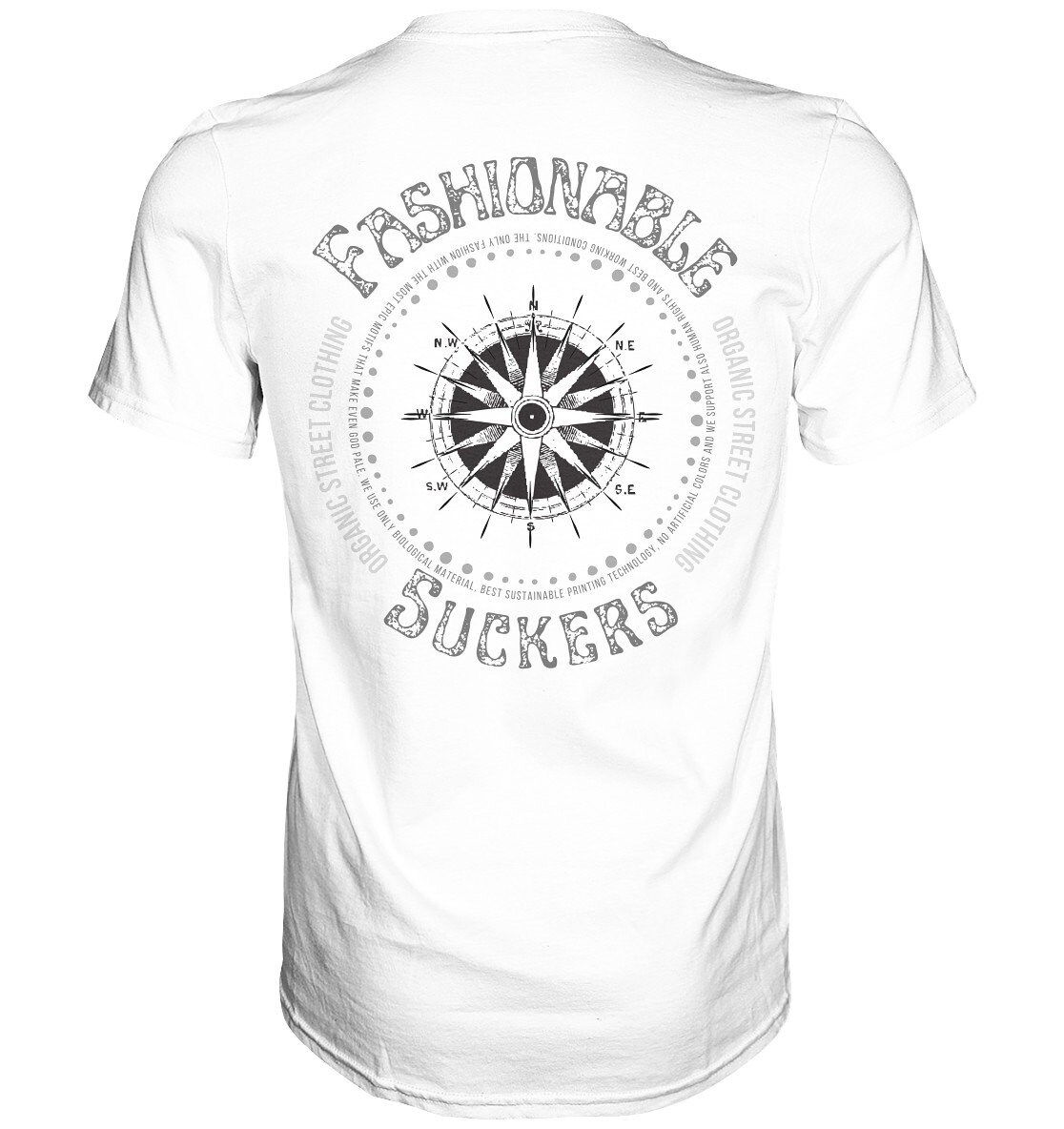 Encompass Orientation Tee White Shirt With Classic Compass - Etsy
