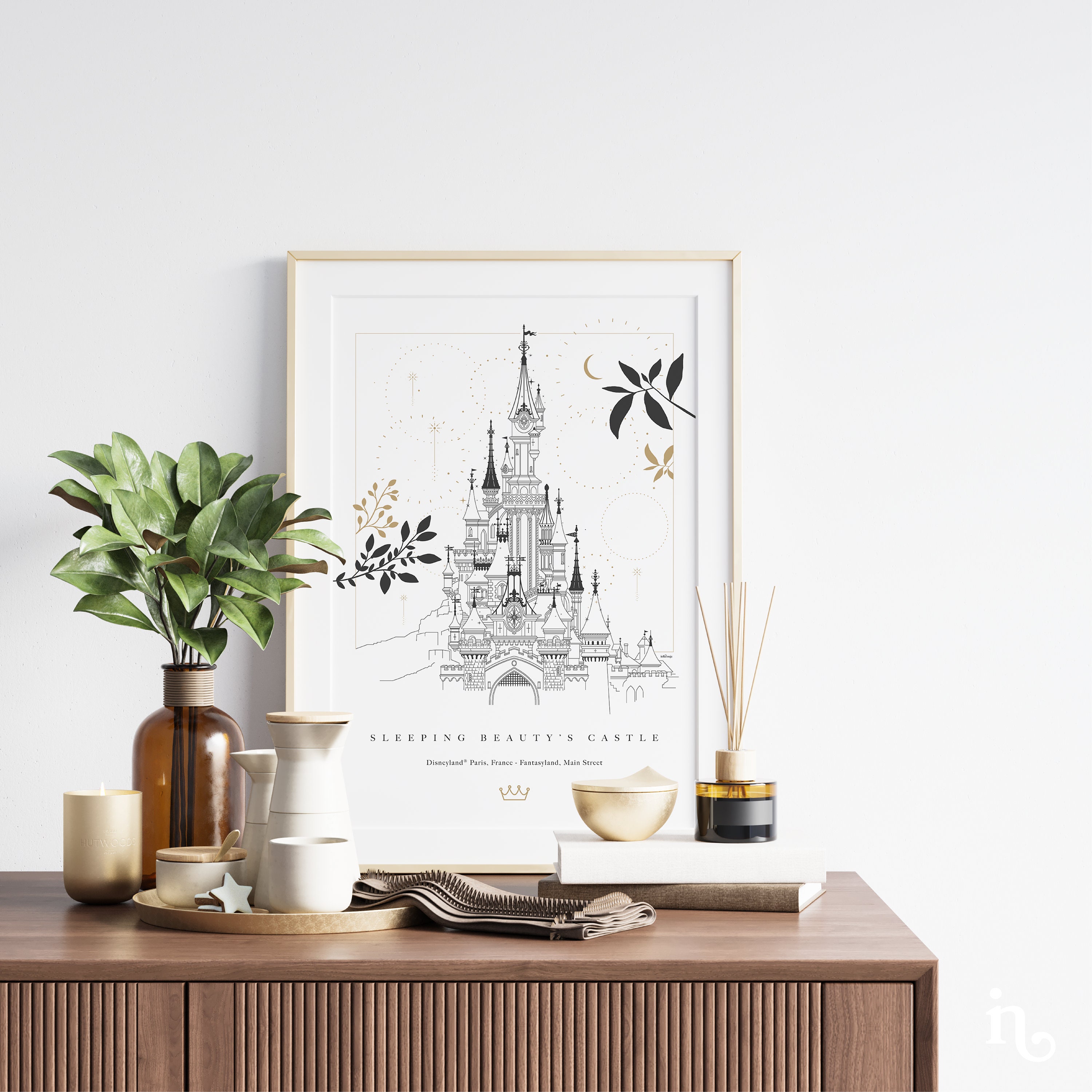Poster Disneyland Paris Castle - Etsy