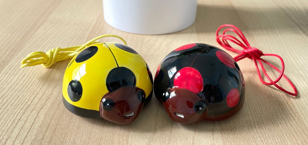 Lady Bug 4 Hole Novelty Pendant Ceramic Ocarina. - Etsy