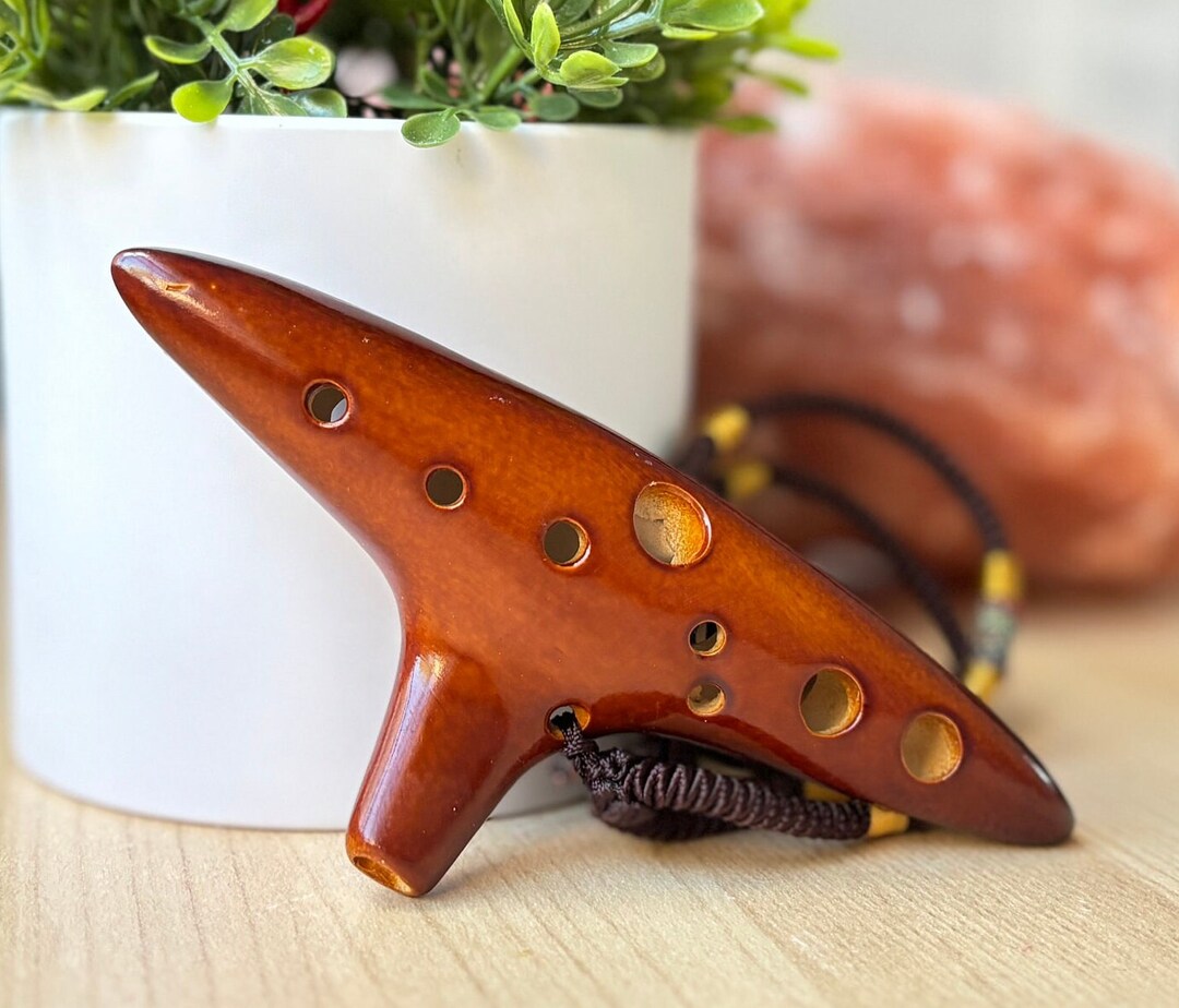 Soprano F 11 Hole Ceramic Ocarina. Great Gift, Easy to Carry and Learn ...