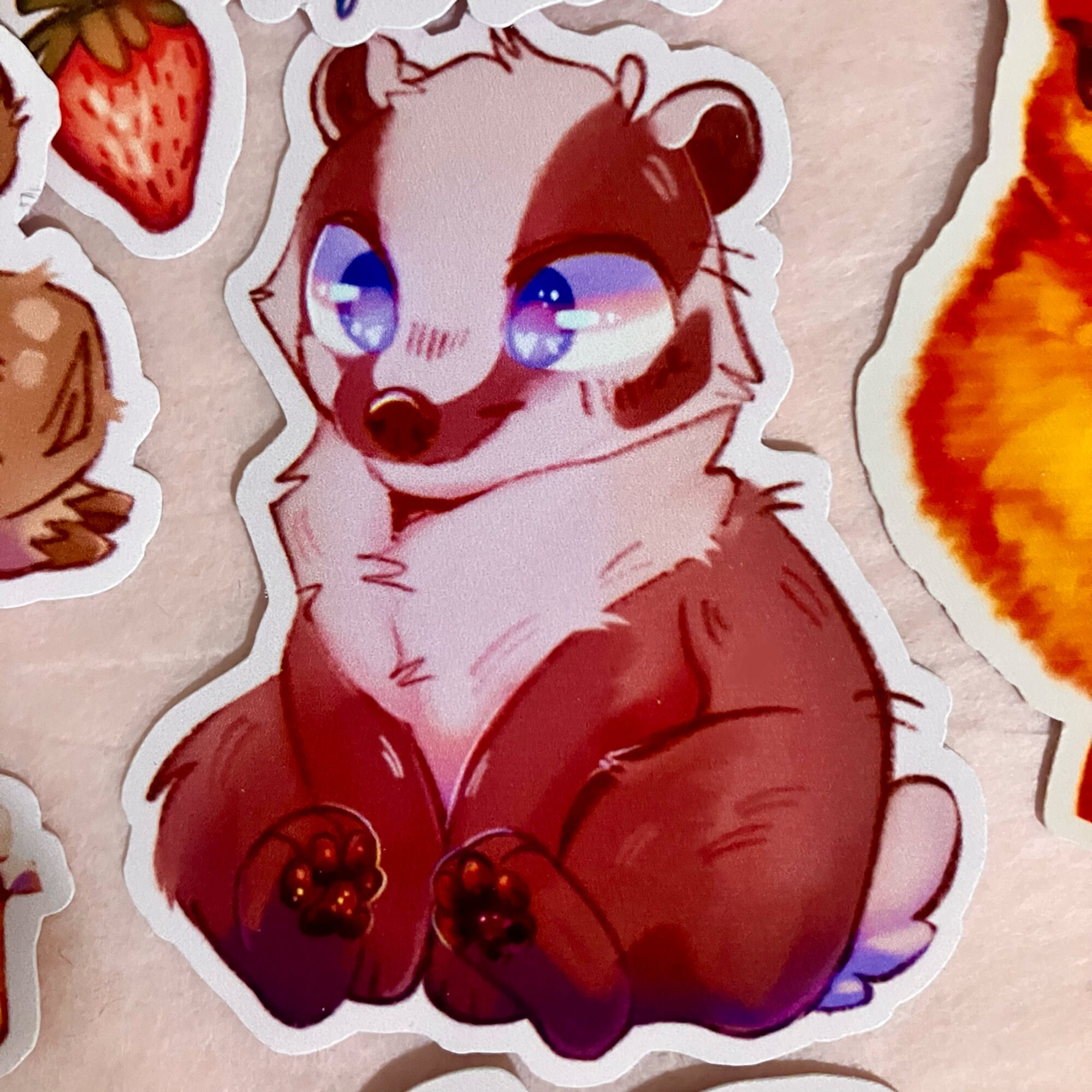 Honey Badger Sticker / Badger Sticker / Animal Sticker / Cute Animal ...