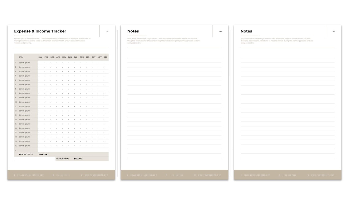 Interactive Business Strategy Playbook: Editable Business Planner ...
