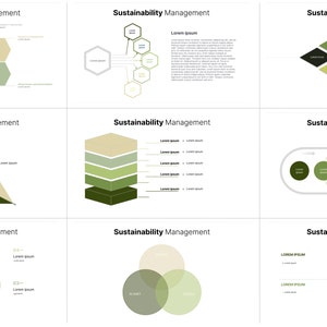 Sustainability Slide Deck Presentation: Editable Templates ESG, SDG ...