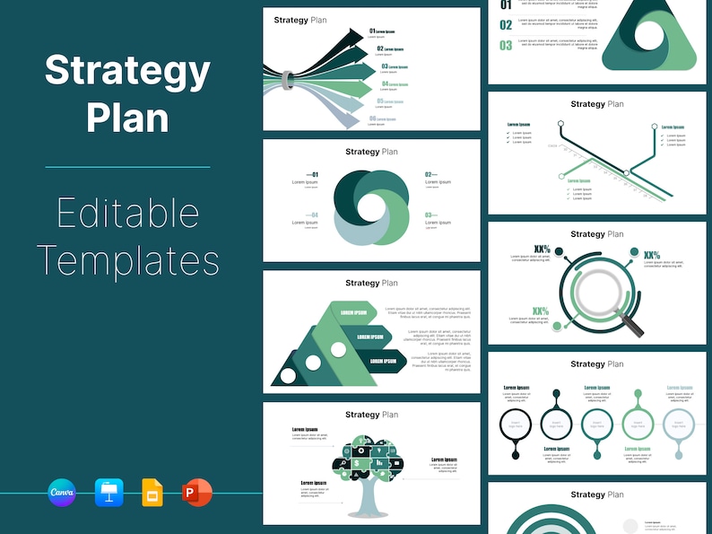 Strategy Plan Template Collection: Editable Powerpoint and Google ...