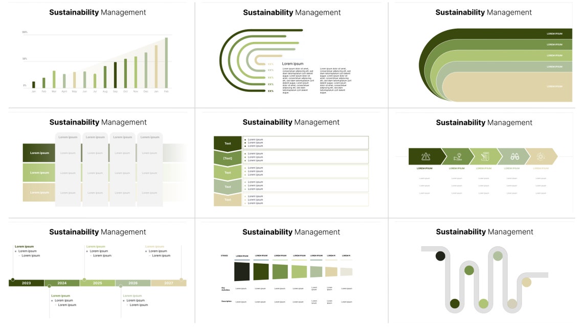 Sustainability Slide Deck Presentation: Editable Templates ESG, SDG ...