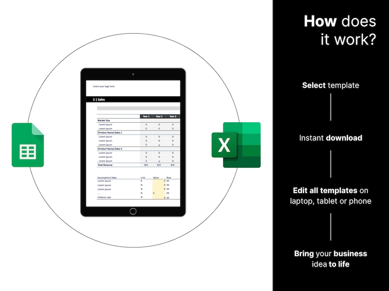 Editable Business Case Template: Excel Business Plan and Financial ...