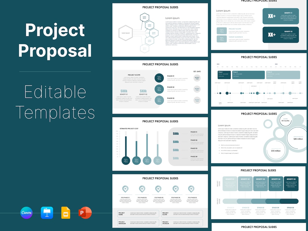 Project Proposal Template, Strategy Pitch Deck, Powerpoint Template ...