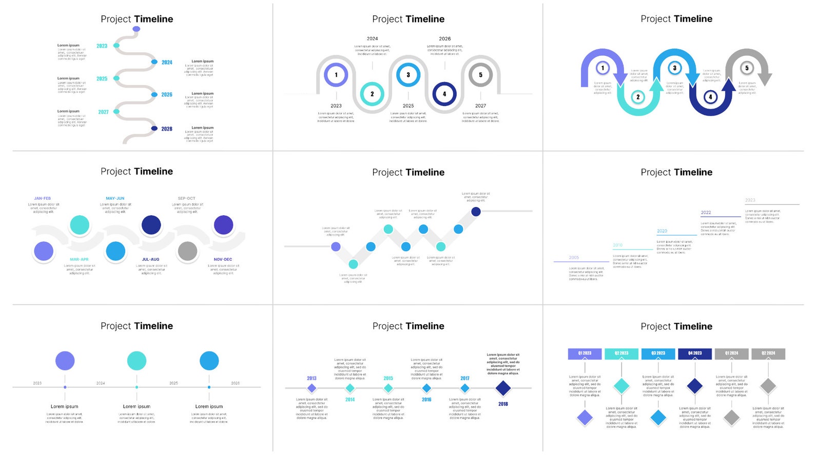 Project Planning / Timeline Slide Deck: Editable Powerpoint and Google ...