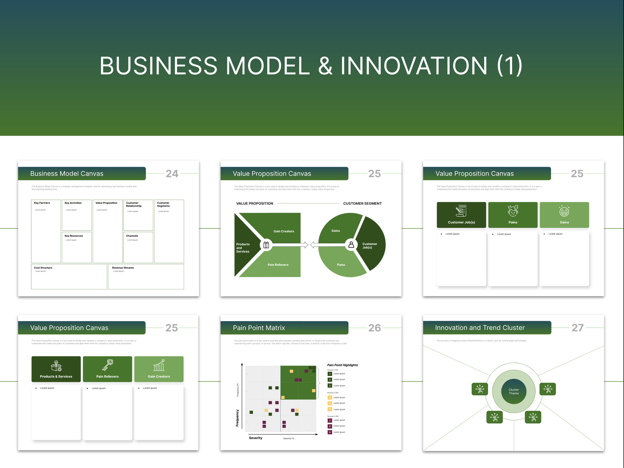 58 Business Framework Templates, Strategy Slide Deck, Design Vorlage ...