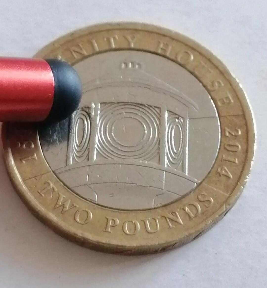 1514 Trinity House 2014 2pound Coin-minting Errors of Royal Mint GB ...