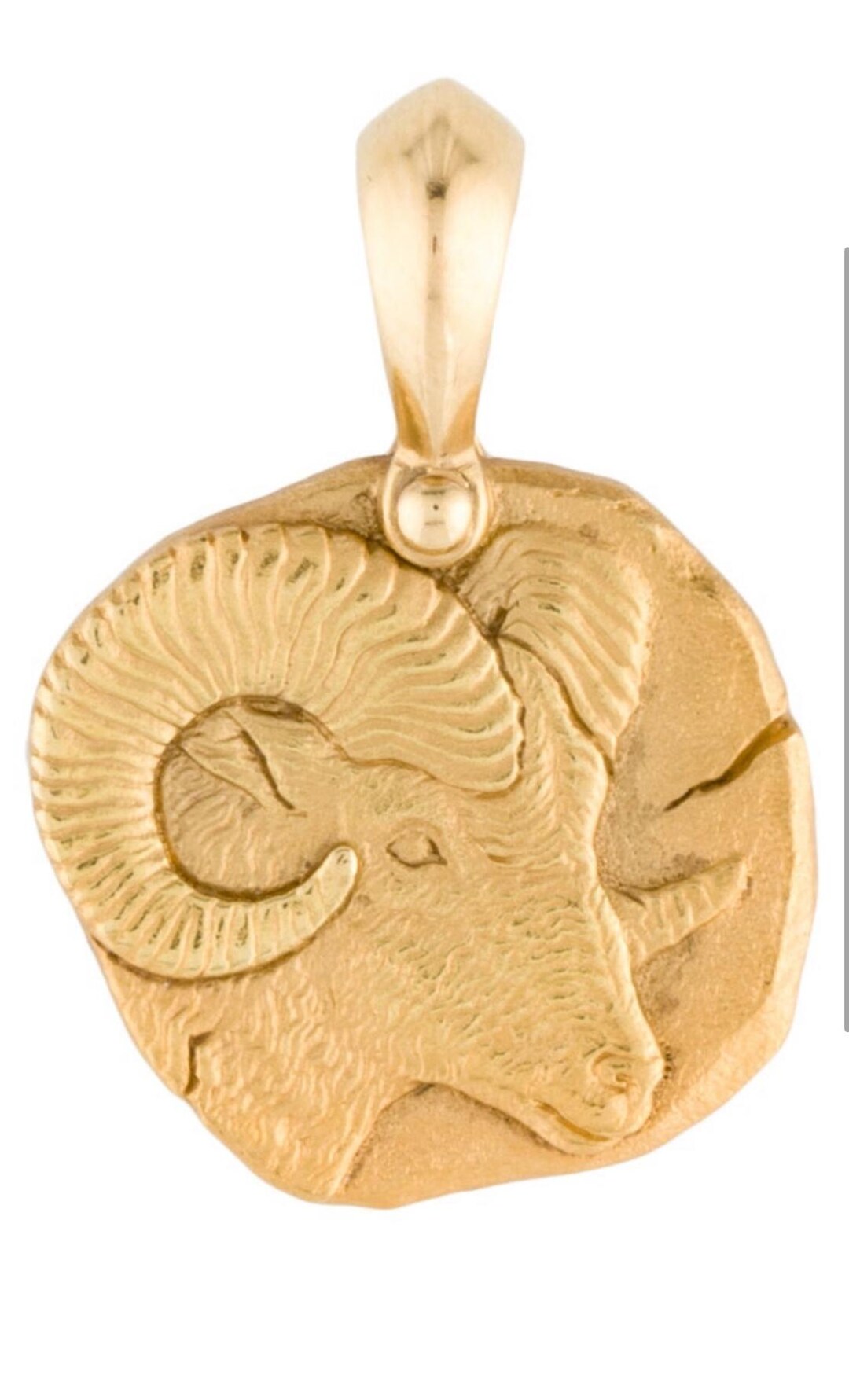 David Yurman 18K Yellow Gold Aries Amulet Pendant - Etsy