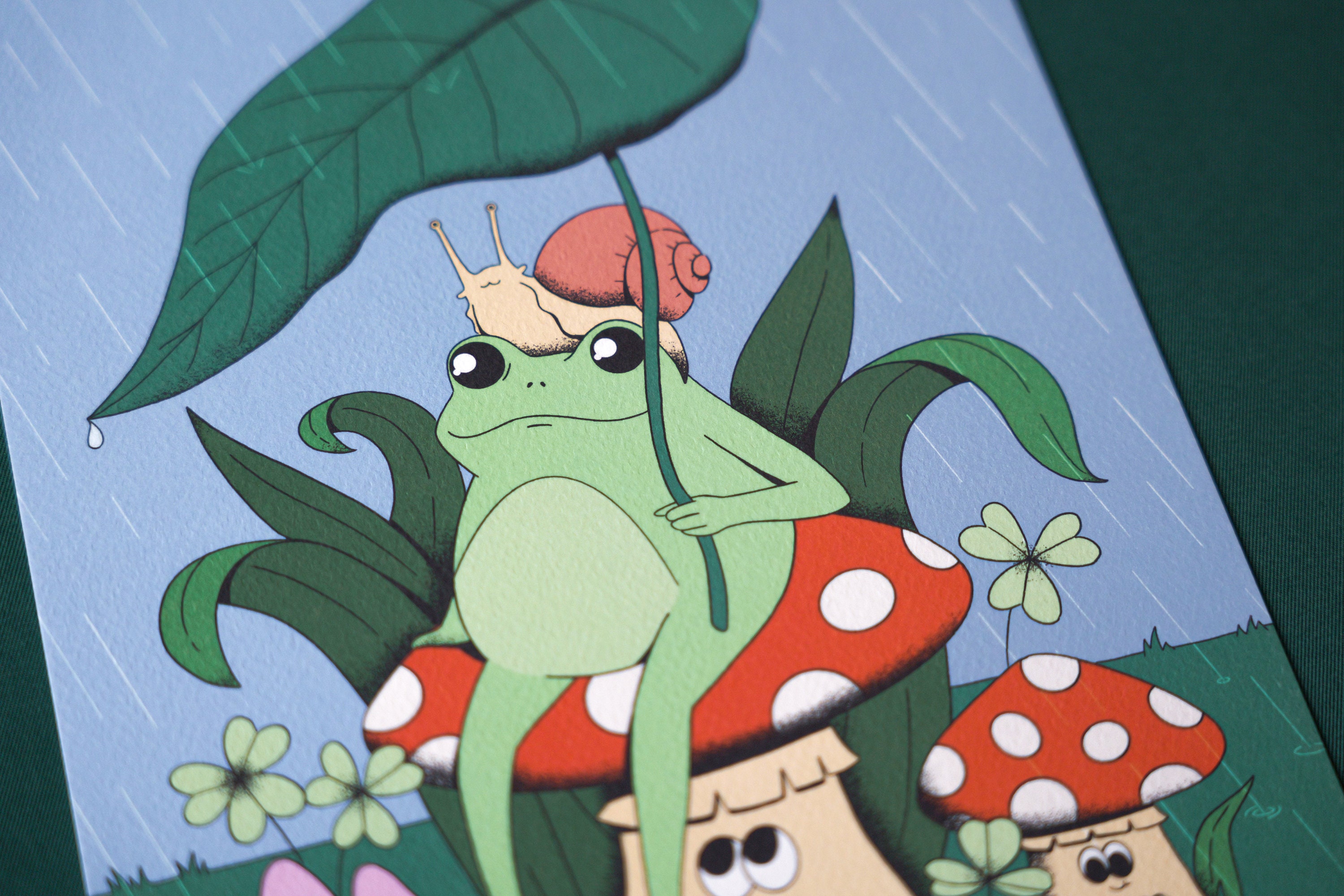 Retro Frog Poster, Cute Frog Print, Art Print, Trendy Art Wall ...