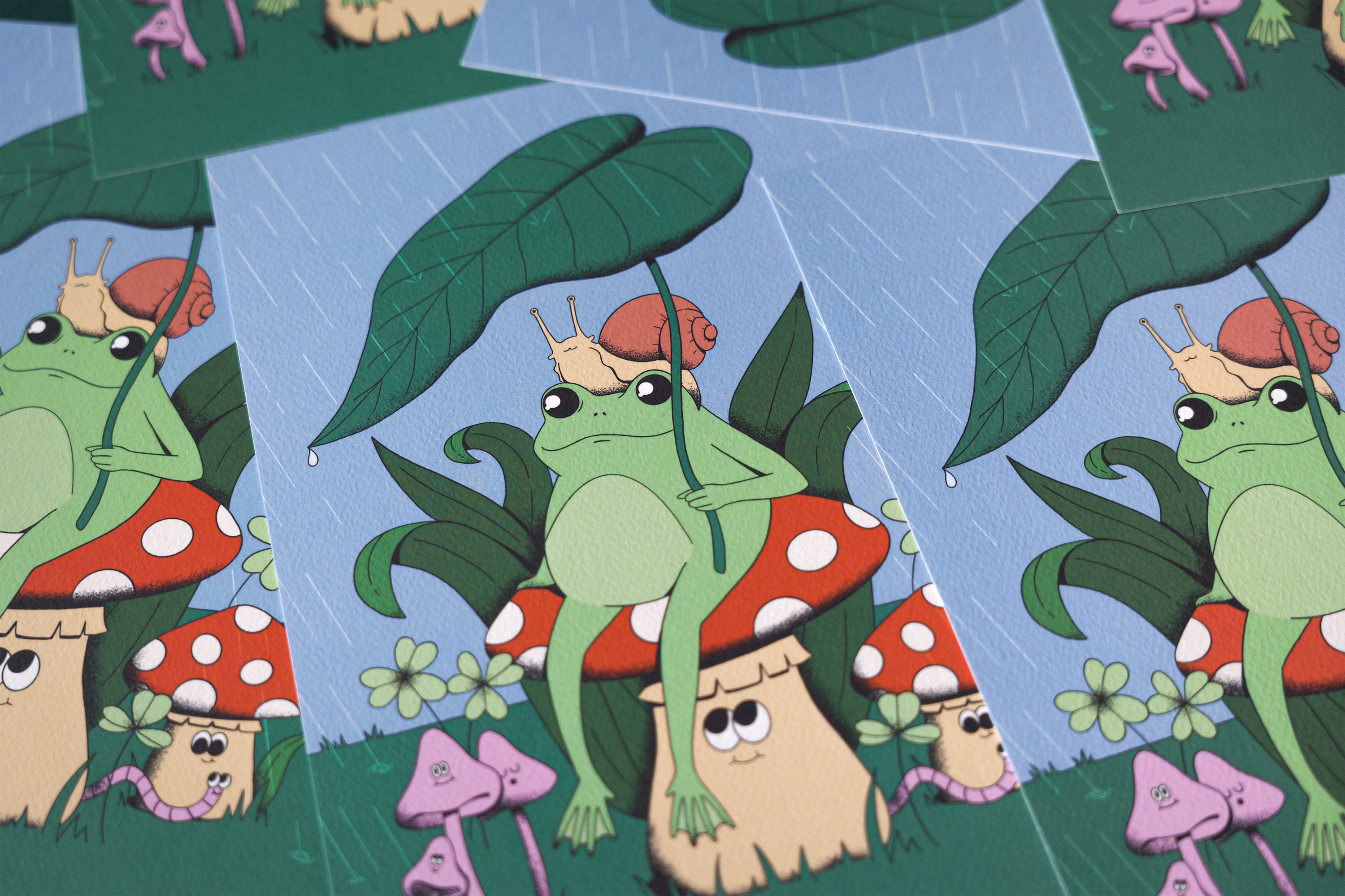 Retro Frog Poster, Cute Frog Print, Art Print, Trendy Art Wall ...