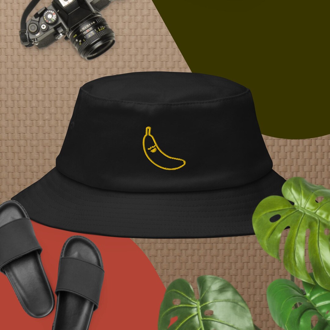Cute Funky Bucket Hat Banana Design - Etsy